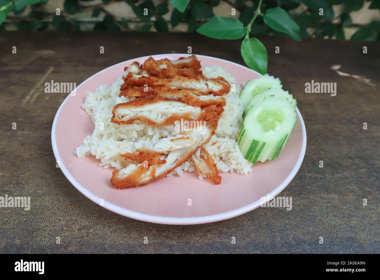 Singapore style chicken chop hi-res stock photography and images - Alamy