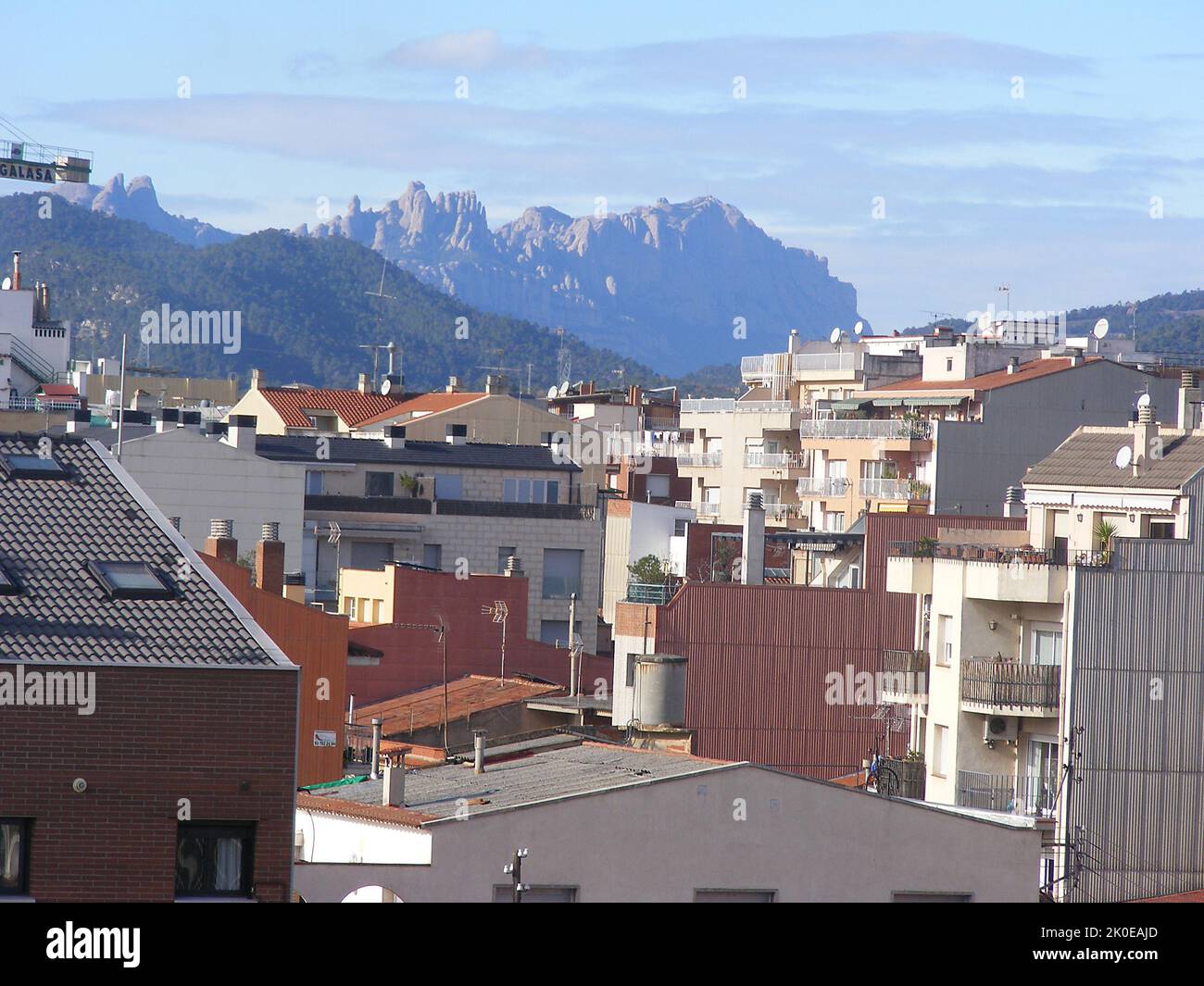 Old city buildings in Terrassa, Spain. City panorama Stock Photo - Alamy