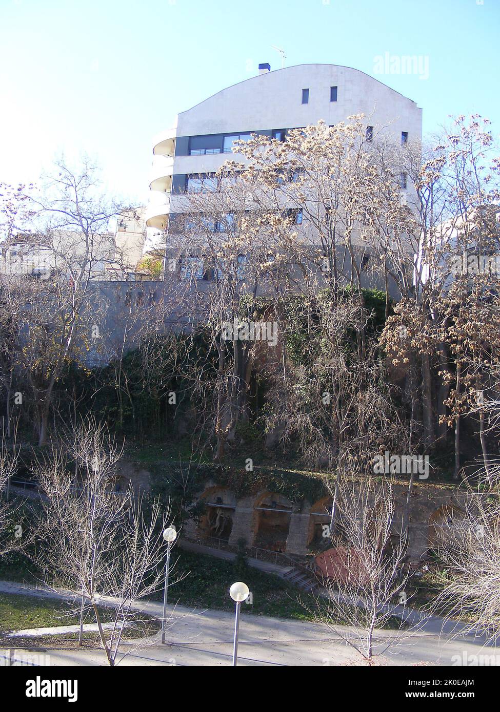 Old city buildings in Terrassa, Spain. City panorama Stock Photo - Alamy