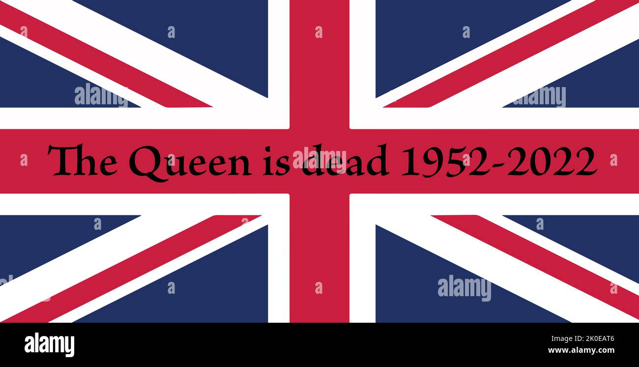 Death Queen Elizabeth British flag funeral ruling the queen is dead ...