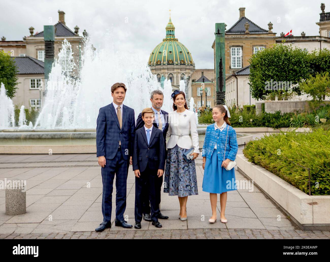 Crown Prince Frederik, Crown Princess Mary, Prince Christian, Princess ...