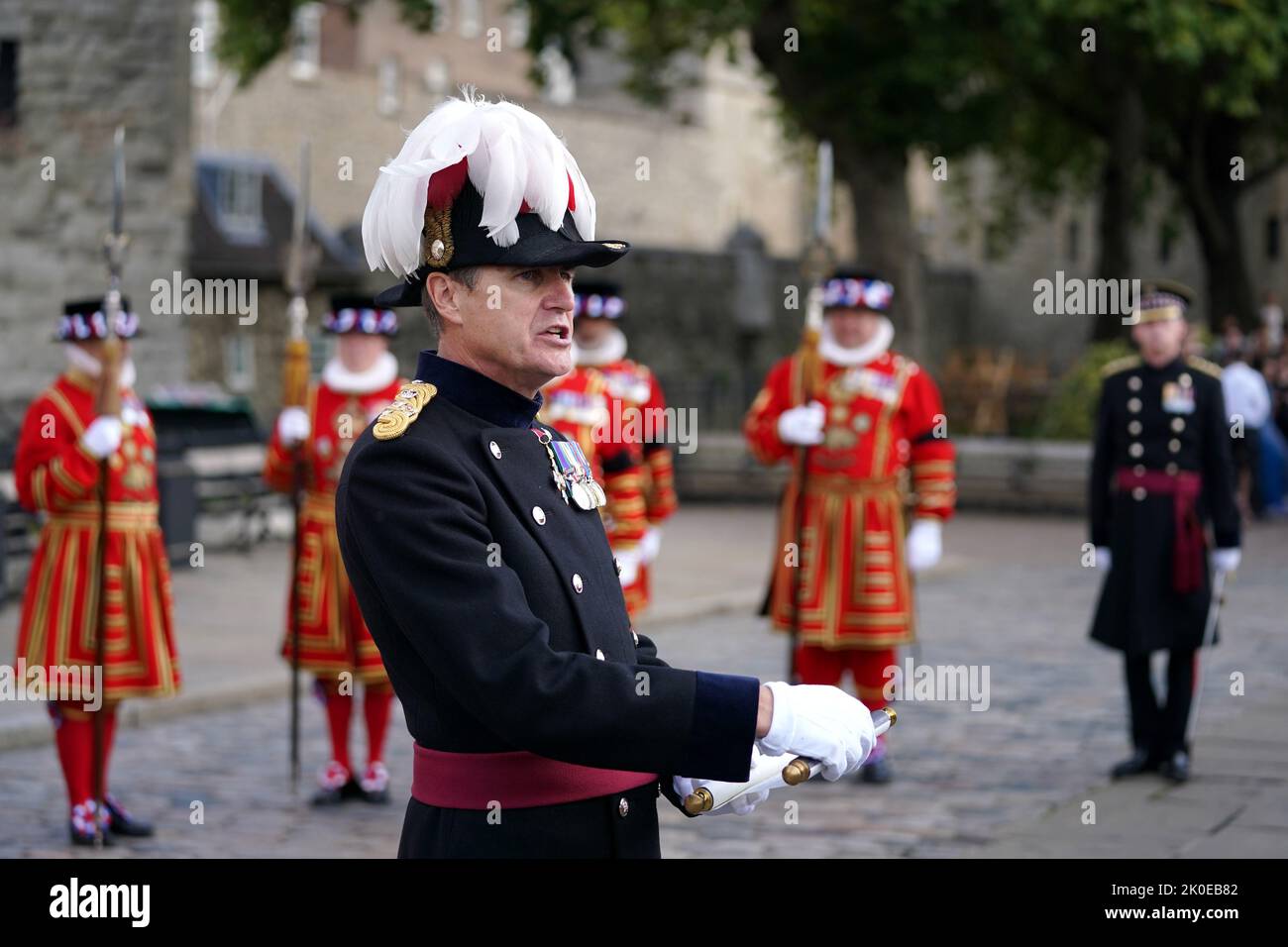 Tower Governor Andrew Jackson addresses the public on the Wharf during ...