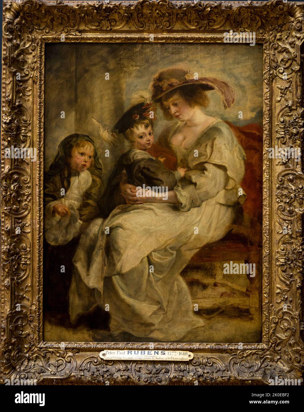 Portrait of the artist's wife, by Peter Paul Rubens, Louvre Museum, the ...