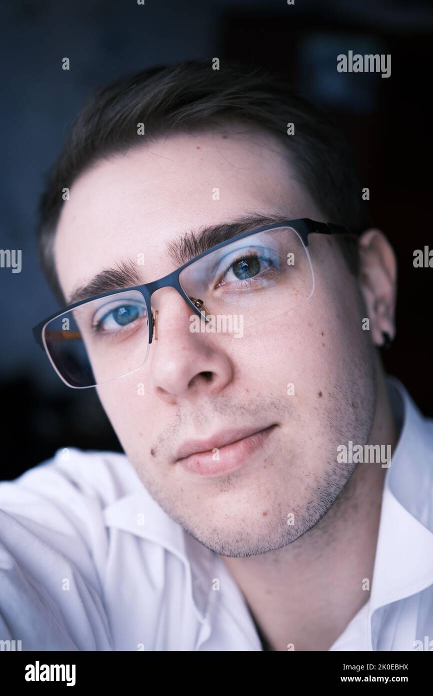 Handsome Man Face Selfie