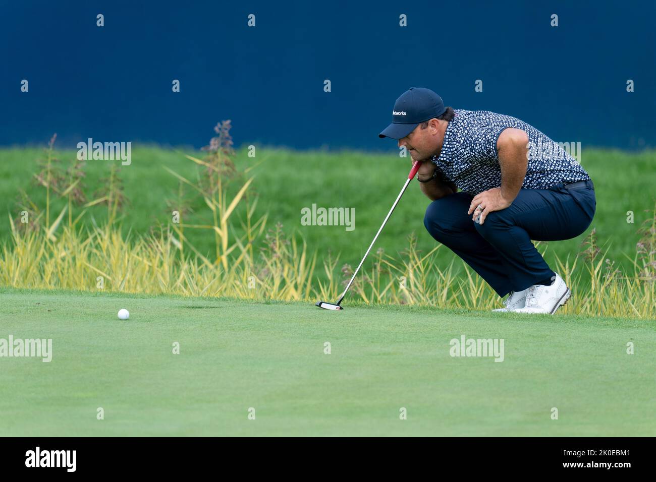 Patrick Reed (USA) 18th green during the BMW PGA Championship 2022 at ...
