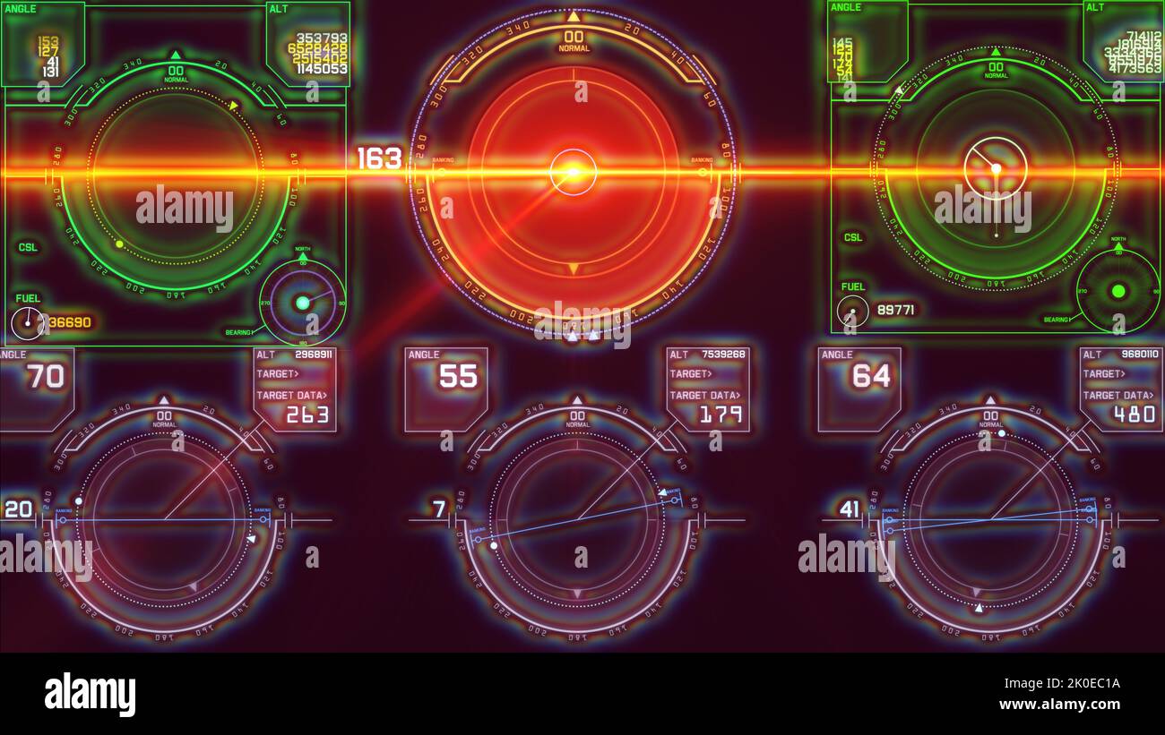 flight control panel instrument navigation light illustration Stock ...