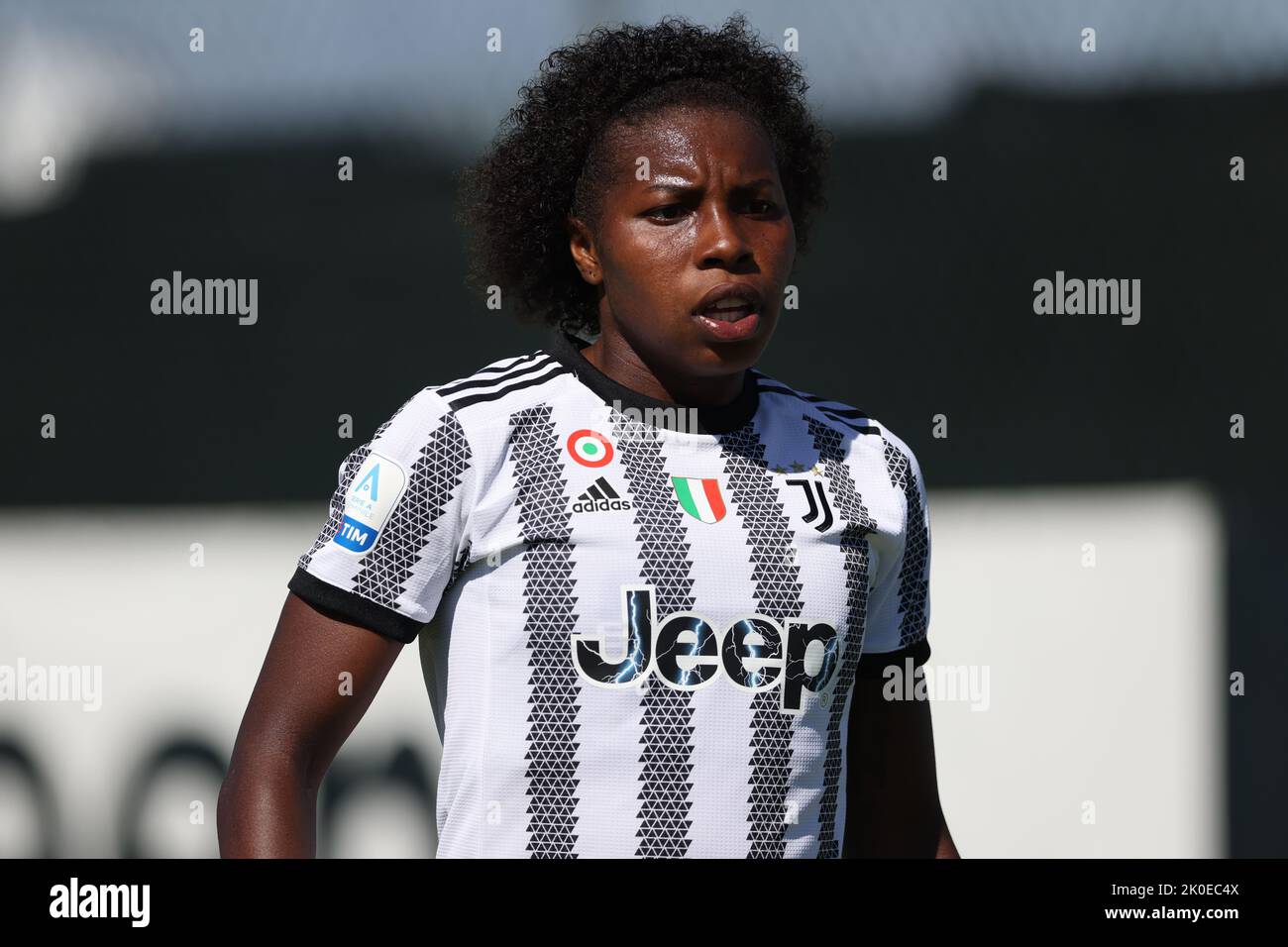 Turin, Italy. 11th Sep, 2022. Lineth Beerensteyn of Juventus reacts ...