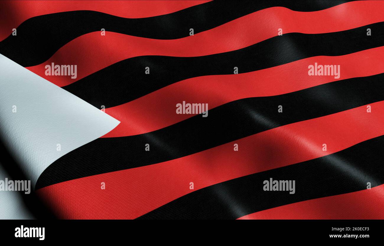 3D Illustration of a waving Moldova city flag of Ungheni Stock Photo ...