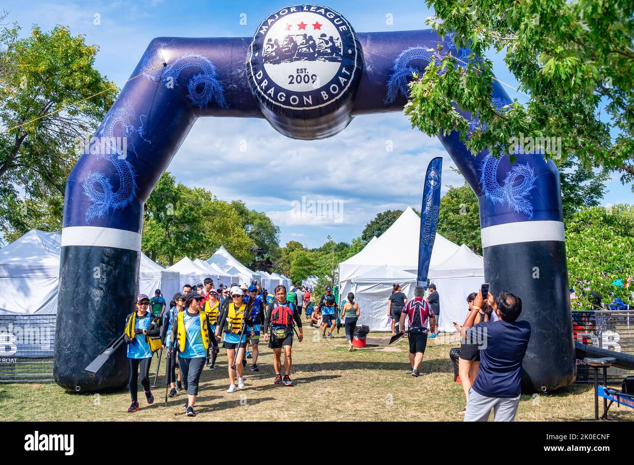 Toronto, Canada - September 10, 2022: An inflatable gate with the logo ...