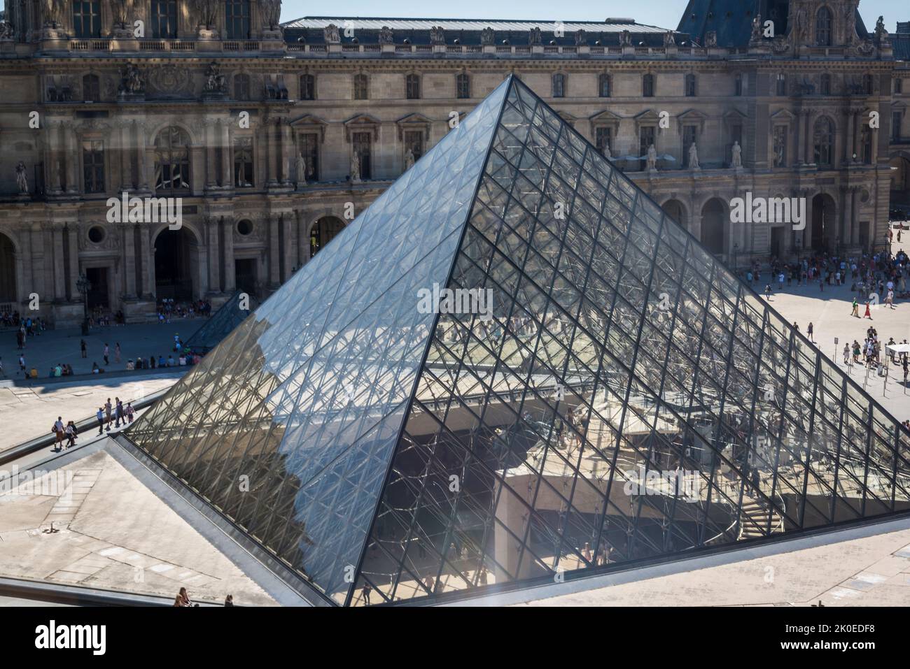 Louvre Pyramid, Louvre Museum, the world's most-visited museum, and a ...