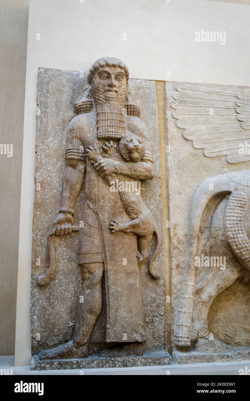 Assyrian sculpture, Louvre Museum, the world's most-visited museum, and ...