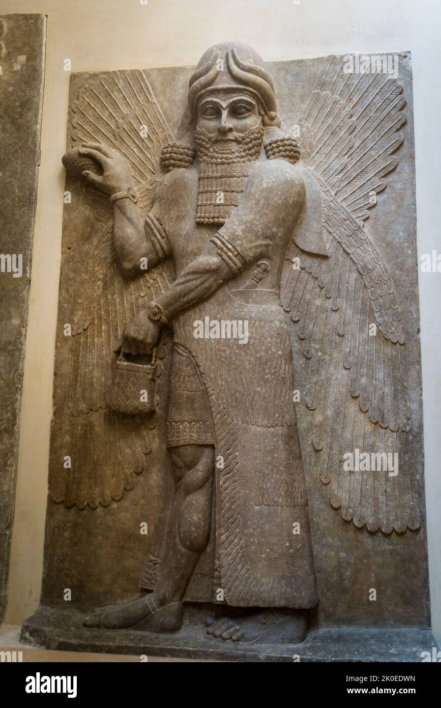 Assyrian sculpture, Louvre Museum, the world's most-visited museum, and ...