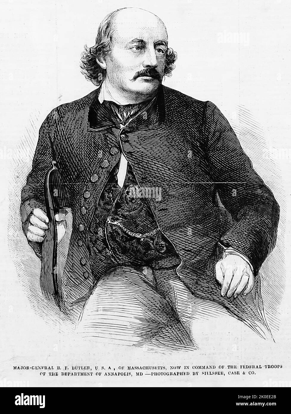 Portrait of Major General Benjamin Franklin Butler, of Massachusetts, now in command of the ...