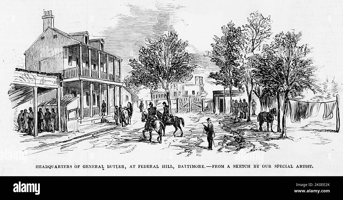 Headquarters of General Benjamin Franklin Butler, at Federal Hill ...