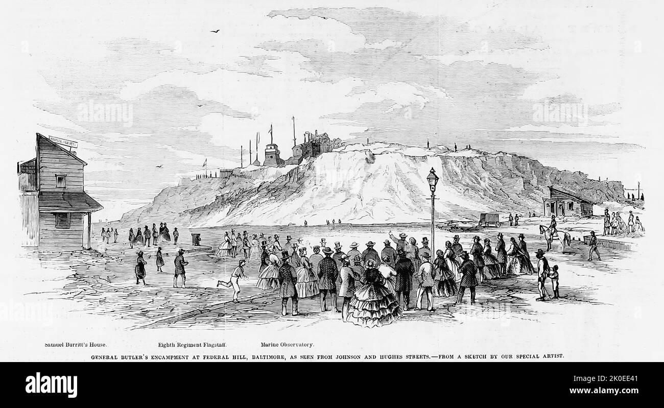 General Benjamin Franklin Butler's encampment at Federal Hill ...