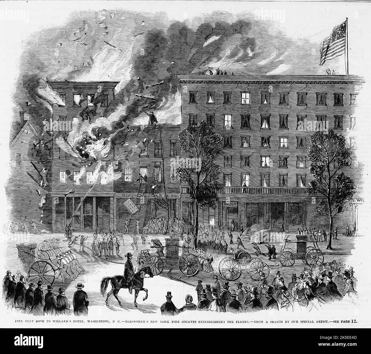 The next door to Willard's Hotel, Washington, D. C. - Elmer Ephraim ...