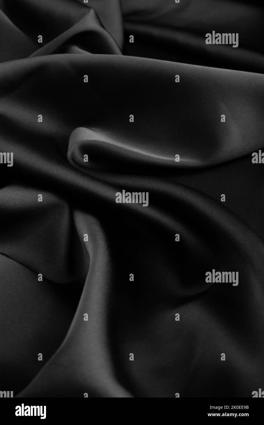 Folds silk Black and White Stock Photos & Images - Alamy