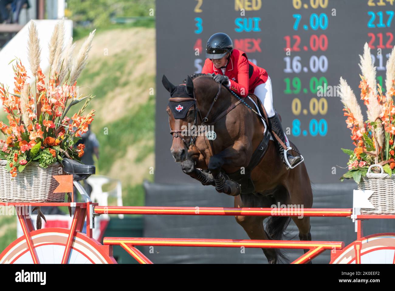 Calgary, Alberta, Canada, 2022-09-10, Amy Millar (CAN) riding Truman ...