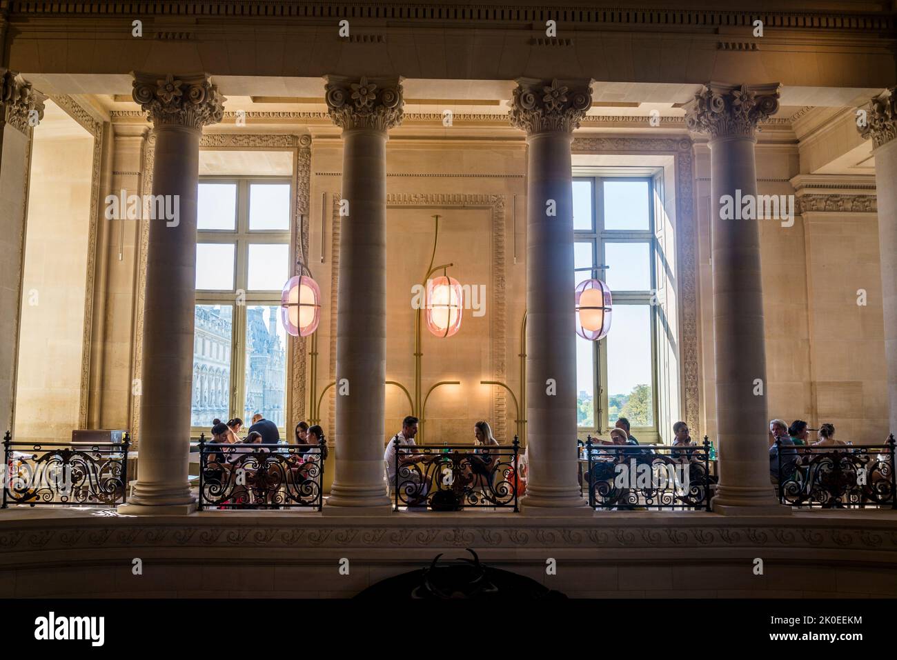 Restaurant in the Louvre Museum, the world's most-visited museum, and a ...