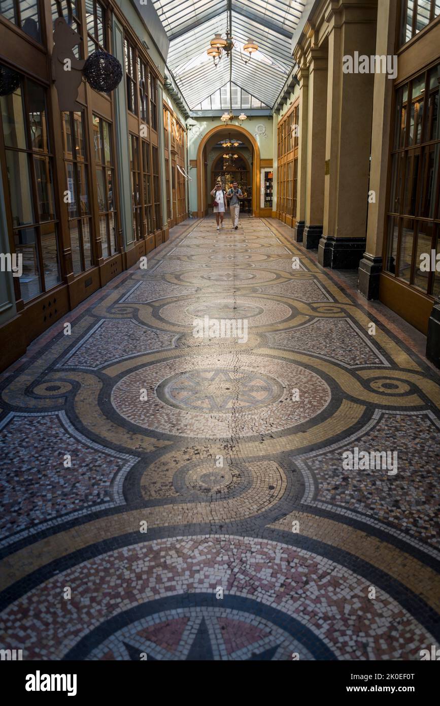 The Galerie Vivienne, one of the famous covered passages or shopping ...