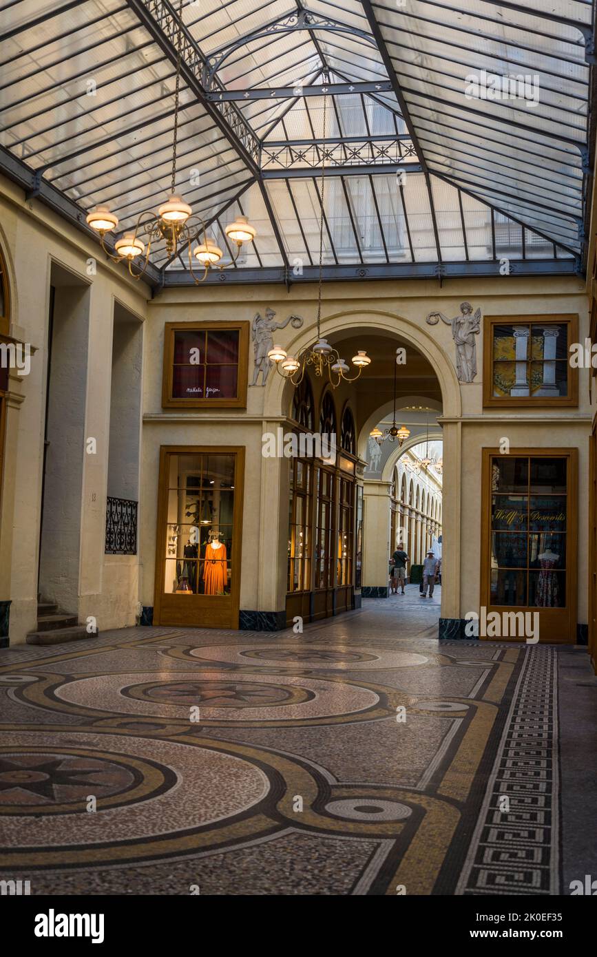 The Galerie Vivienne, one of the famous covered passages or shopping ...