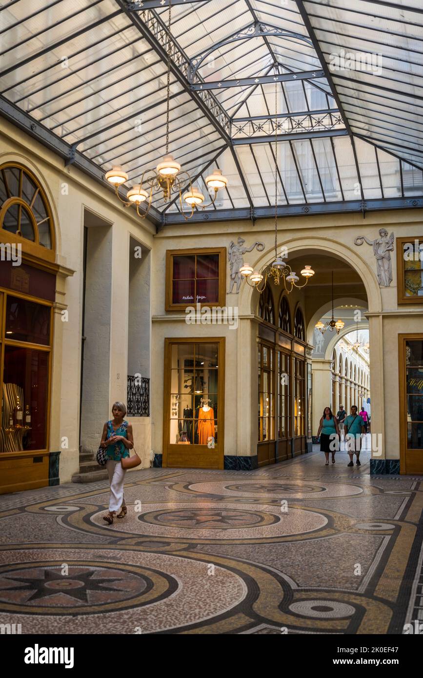 The Galerie Vivienne, one of the famous covered passages or shopping ...