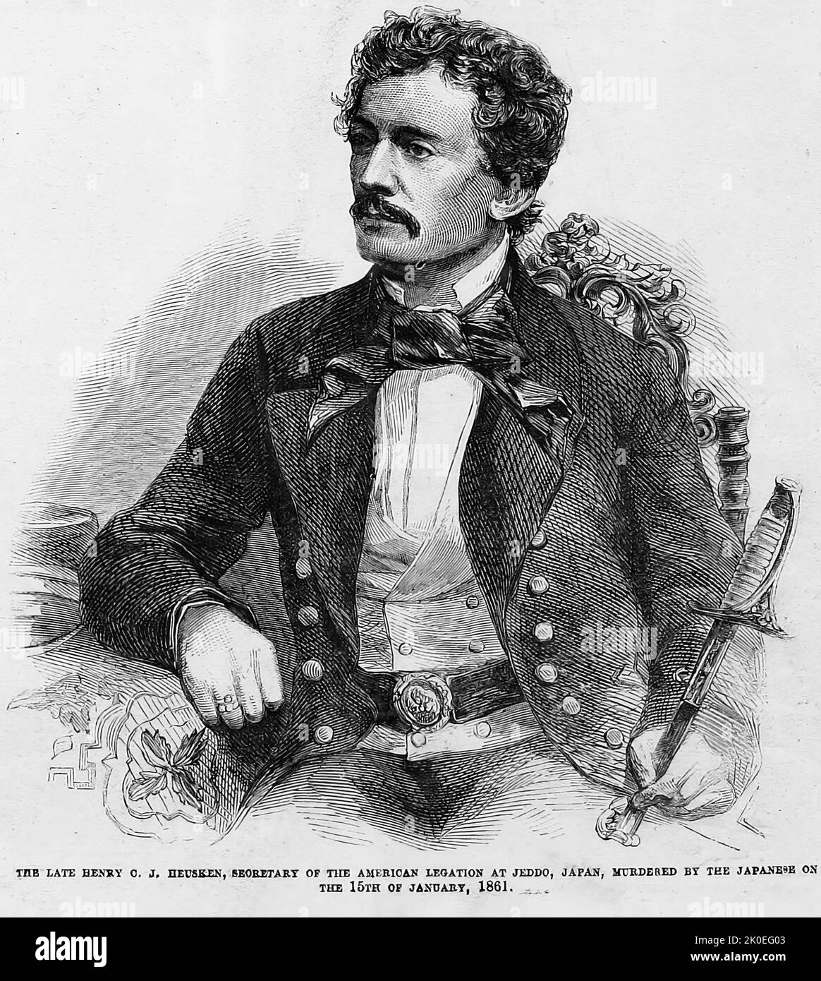 The late Hendrick Conrad Joannes Heusken, Secretary of the American ...