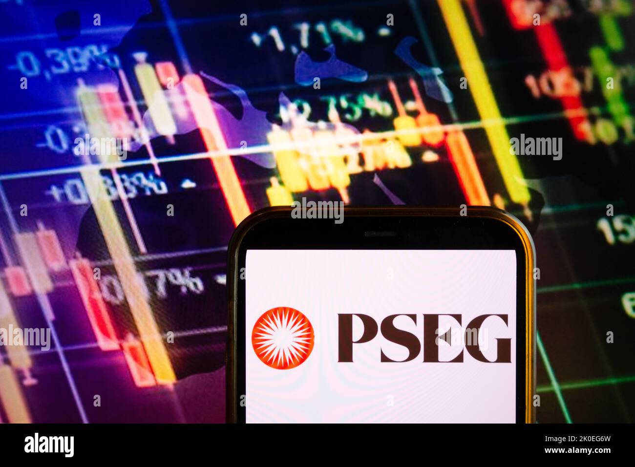 KONSKIE, POLAND - September 10, 2022: Smartphone displaying logo of ...