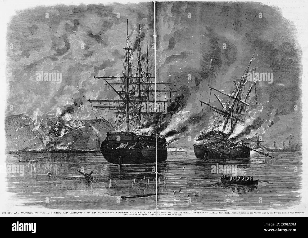 Burning and scuttling of the U. S. ships, and destruction of the ...