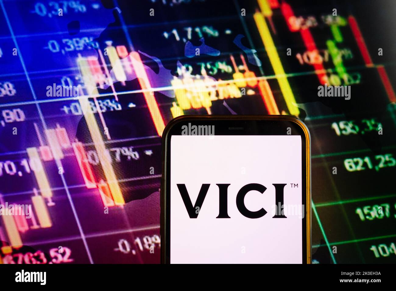 KONSKIE, POLAND - September 10, 2022: Smartphone displaying logo of ...