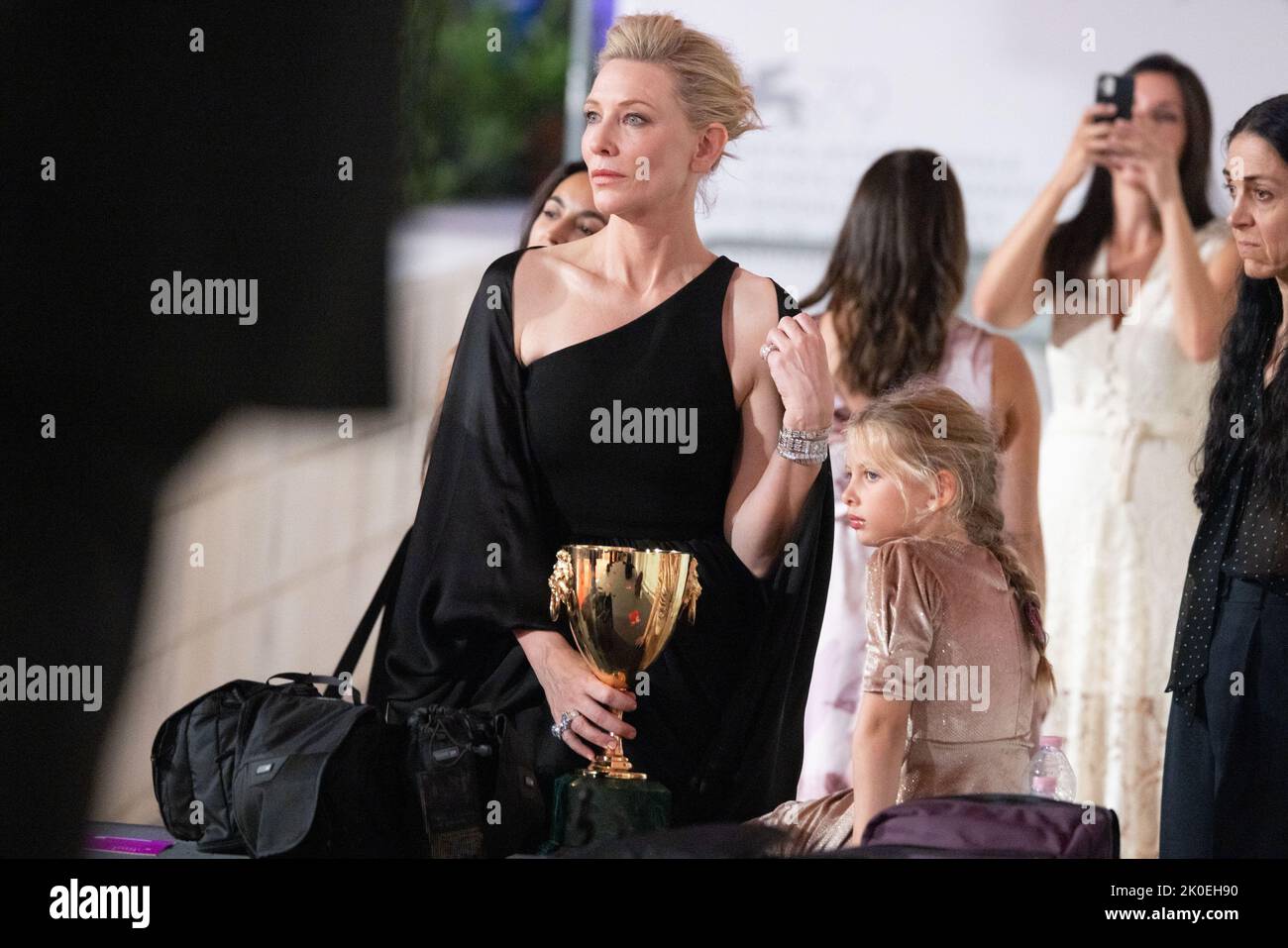 Cate Blanchett and her dawghter Jessica Brown Findlay before attending ...