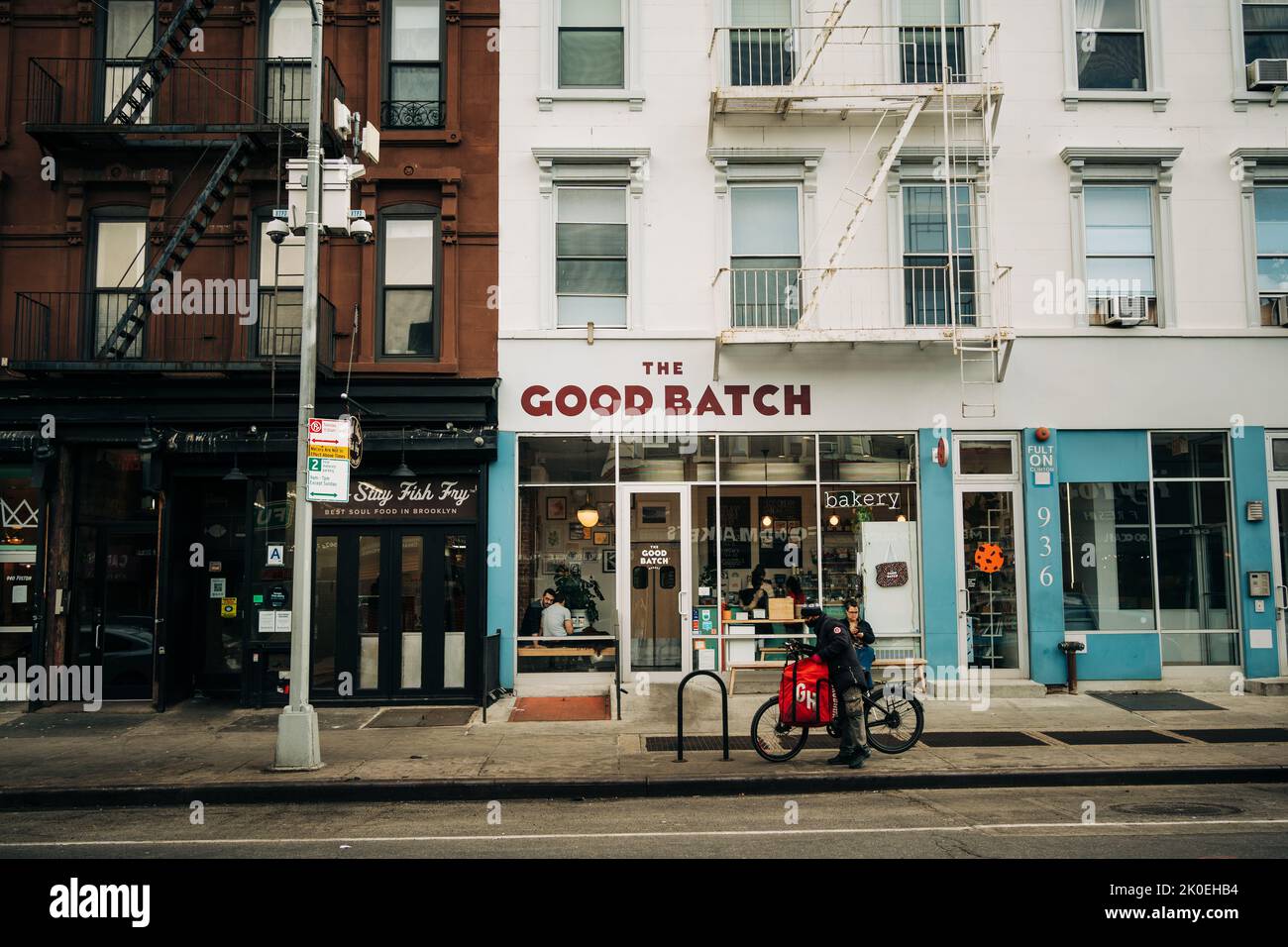 The Good Batch Bakery sign, Brooklyn, New York Stock Photo - Alamy