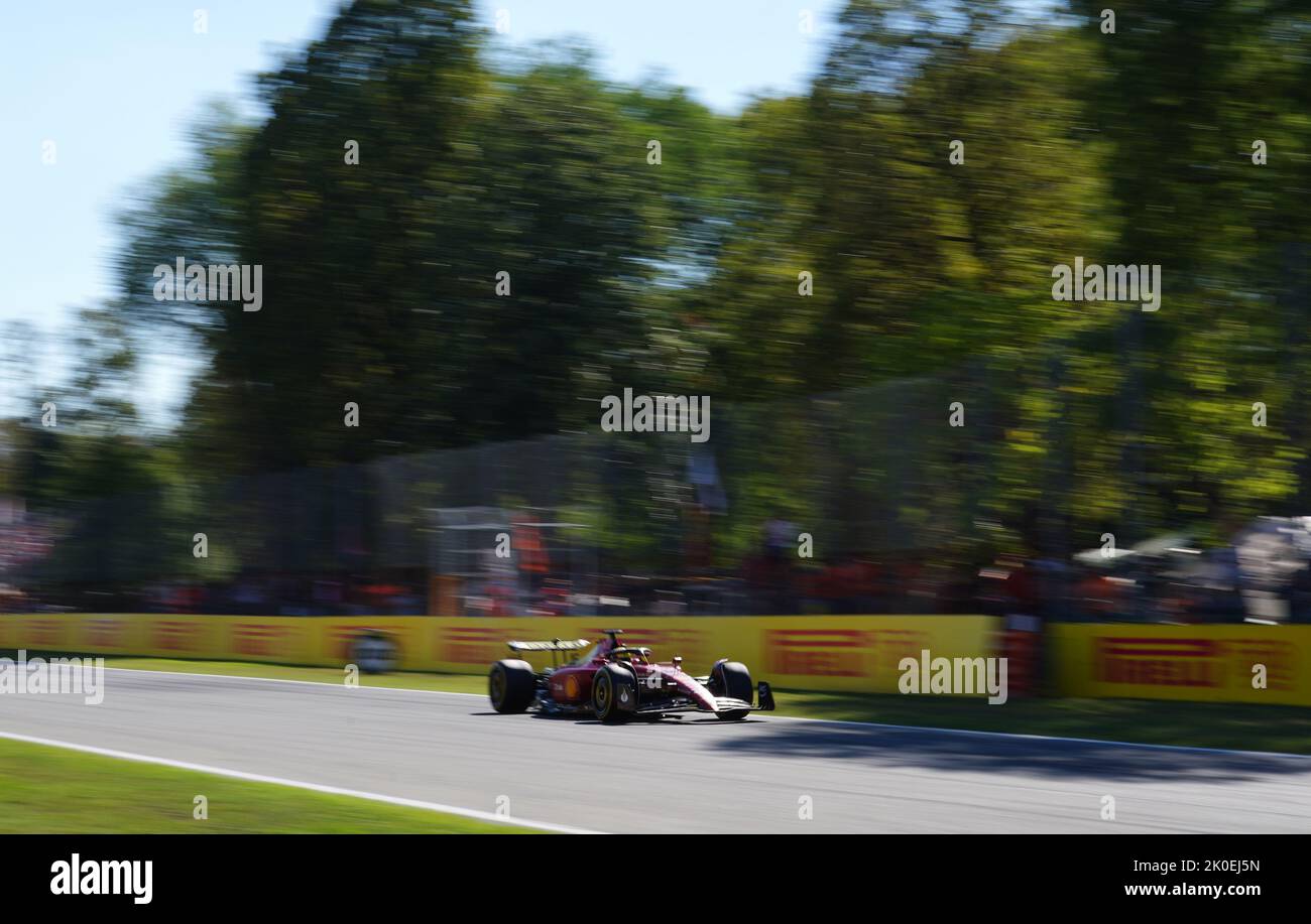 Ferrari's Charles Leclerc during the Italian Grand Prix at the Monza ...