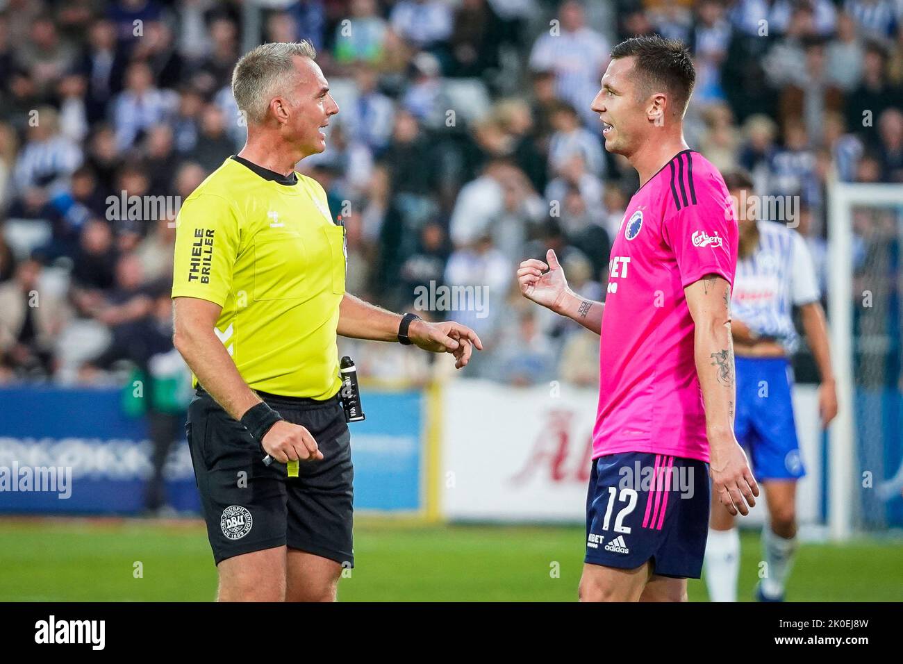 Odense, Denmark. 10th, September 2022. Referee Jakob Kehlet seen with ...