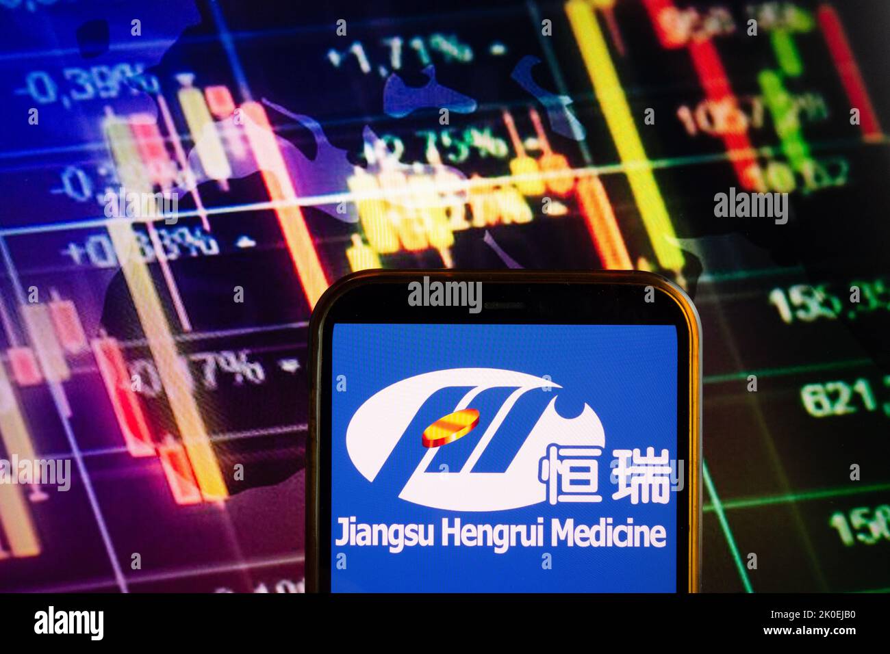 KONSKIE, POLAND - September 10, 2022: Smartphone displaying logo of ...