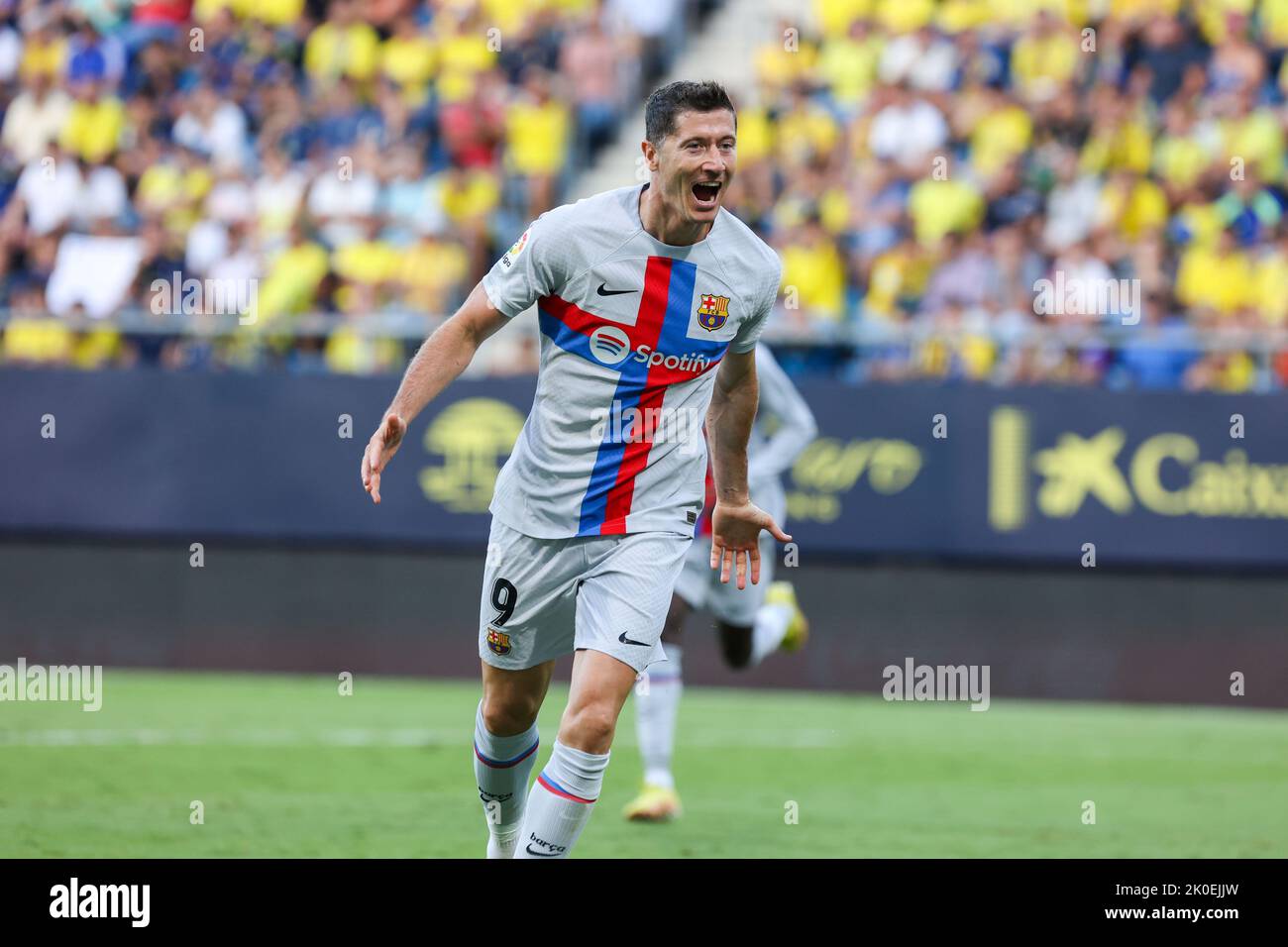 La Liga Spanish La Liga soccer match Cadiz vs FC Barcelona at Nuevo ...