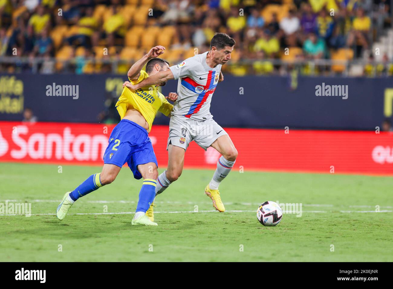 La Liga Spanish La Liga soccer match Cadiz vs FC Barcelona at Nuevo ...