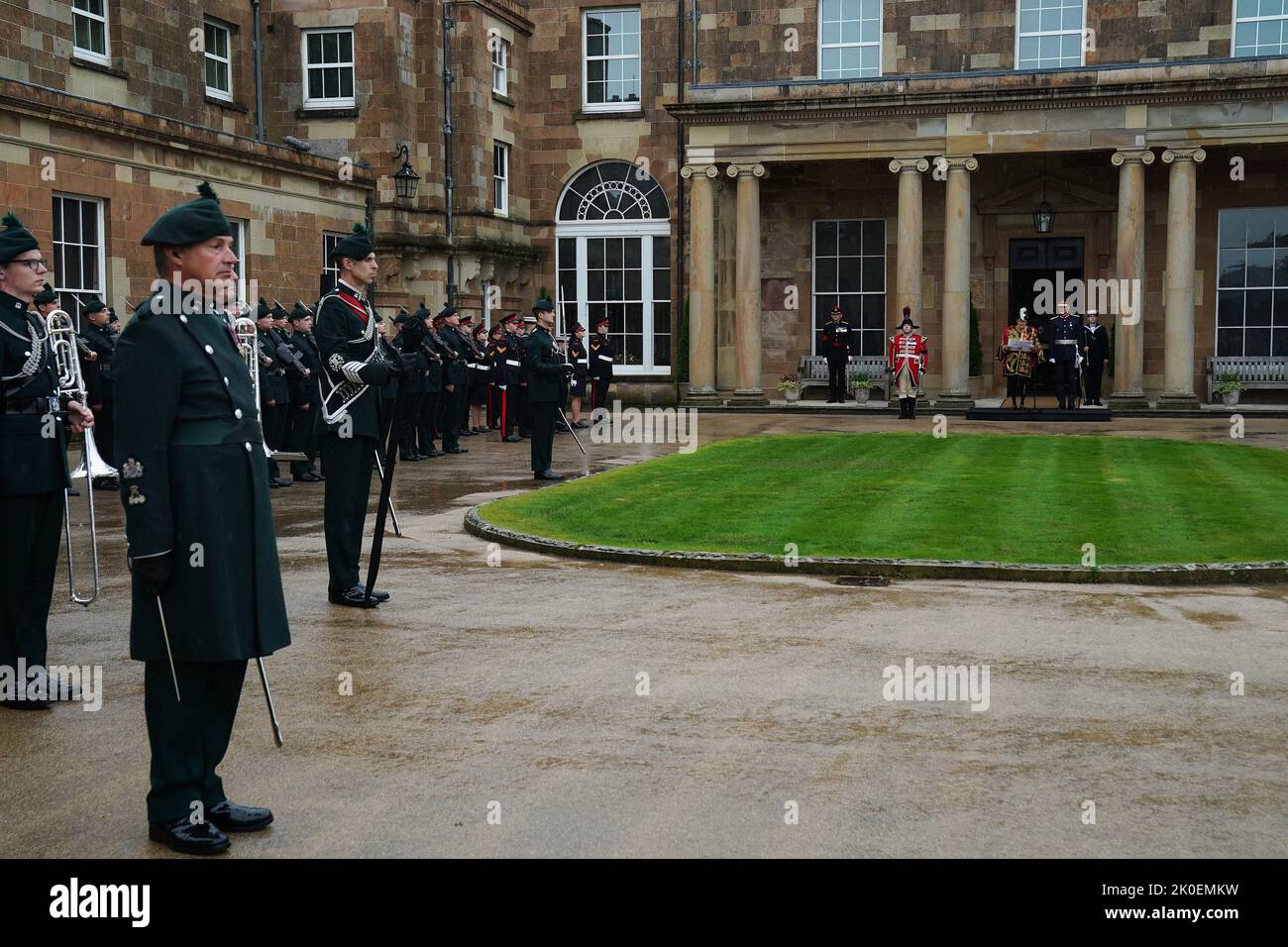 Norroy and Ulster King of Arms Robert Noel (third right) during an ...