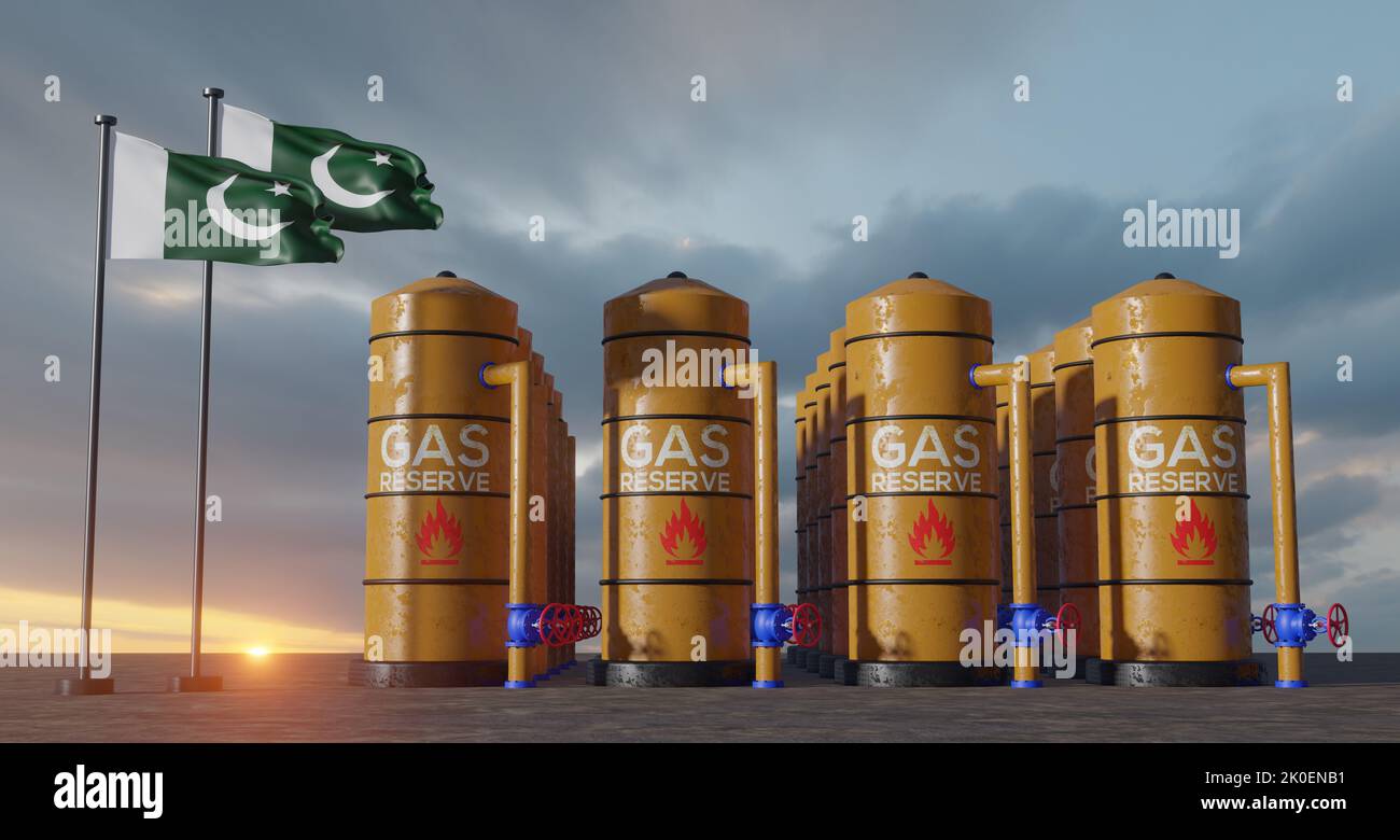 Pakistan gas storage reservoir hi-res stock photography and images - Alamy