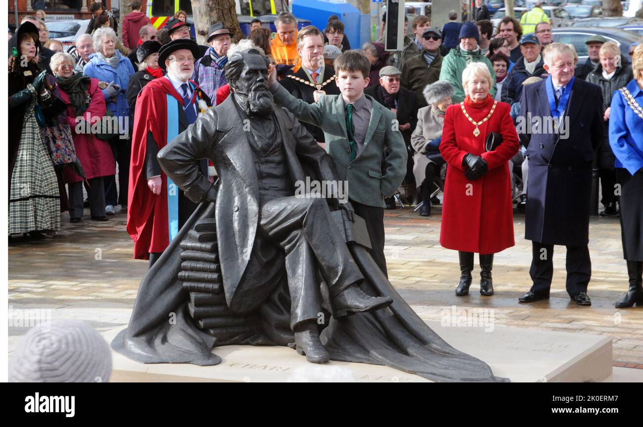 CHARLES DICKENS GREAT GREAT GRANDSON 9 YEAR OLD OLIVER DICKENS WITH THE ...