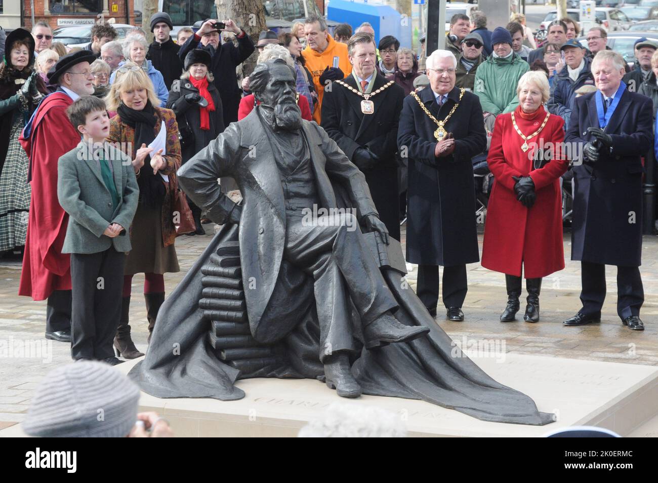 CHARLES DICKENS GREAT GREAT GRANDSON 9 YEAR OLD OLIVER DICKENS WITH THE ...