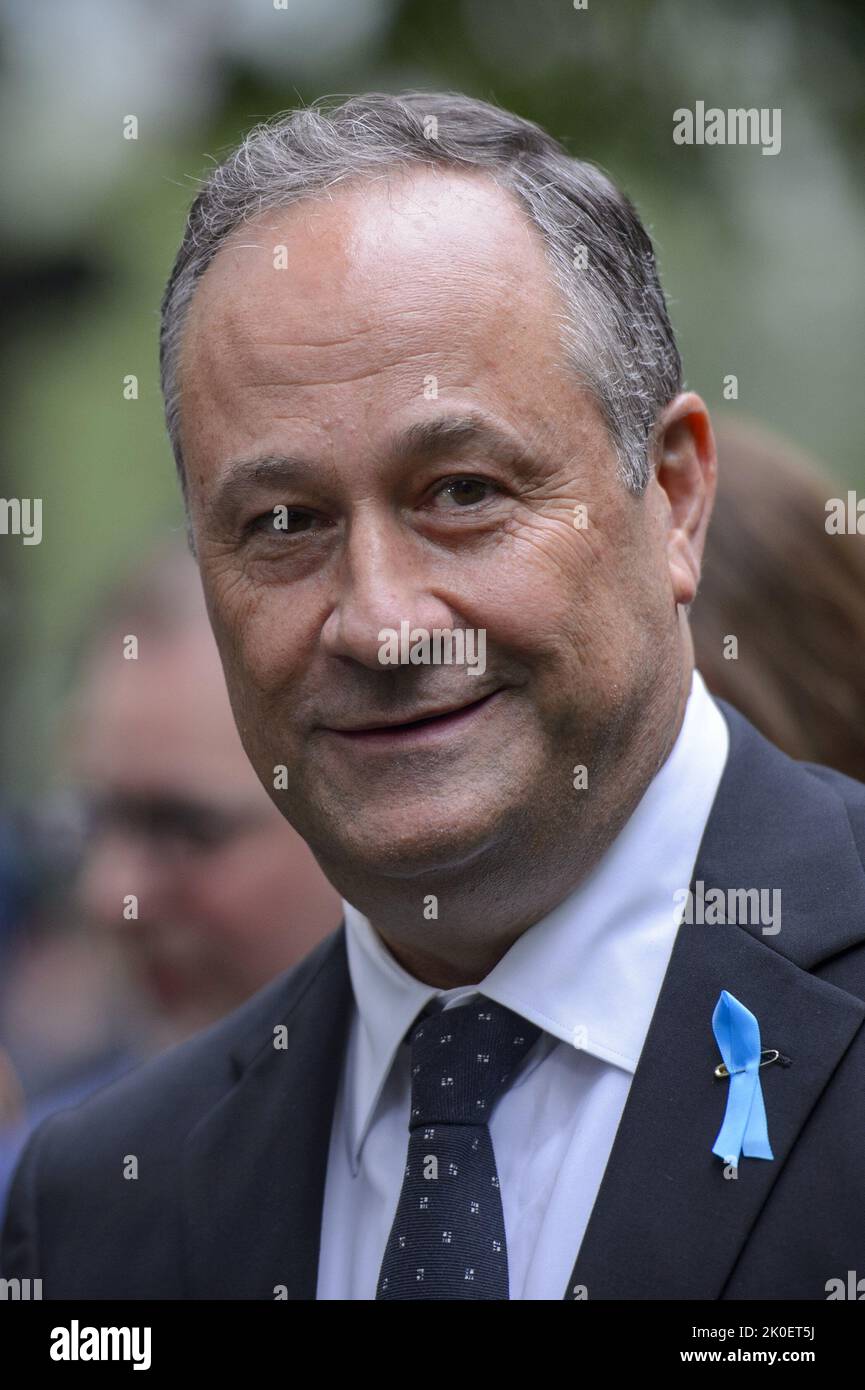 New York, United States. 11th Sep, 2022. Second Gentleman Doug Emhoff ...