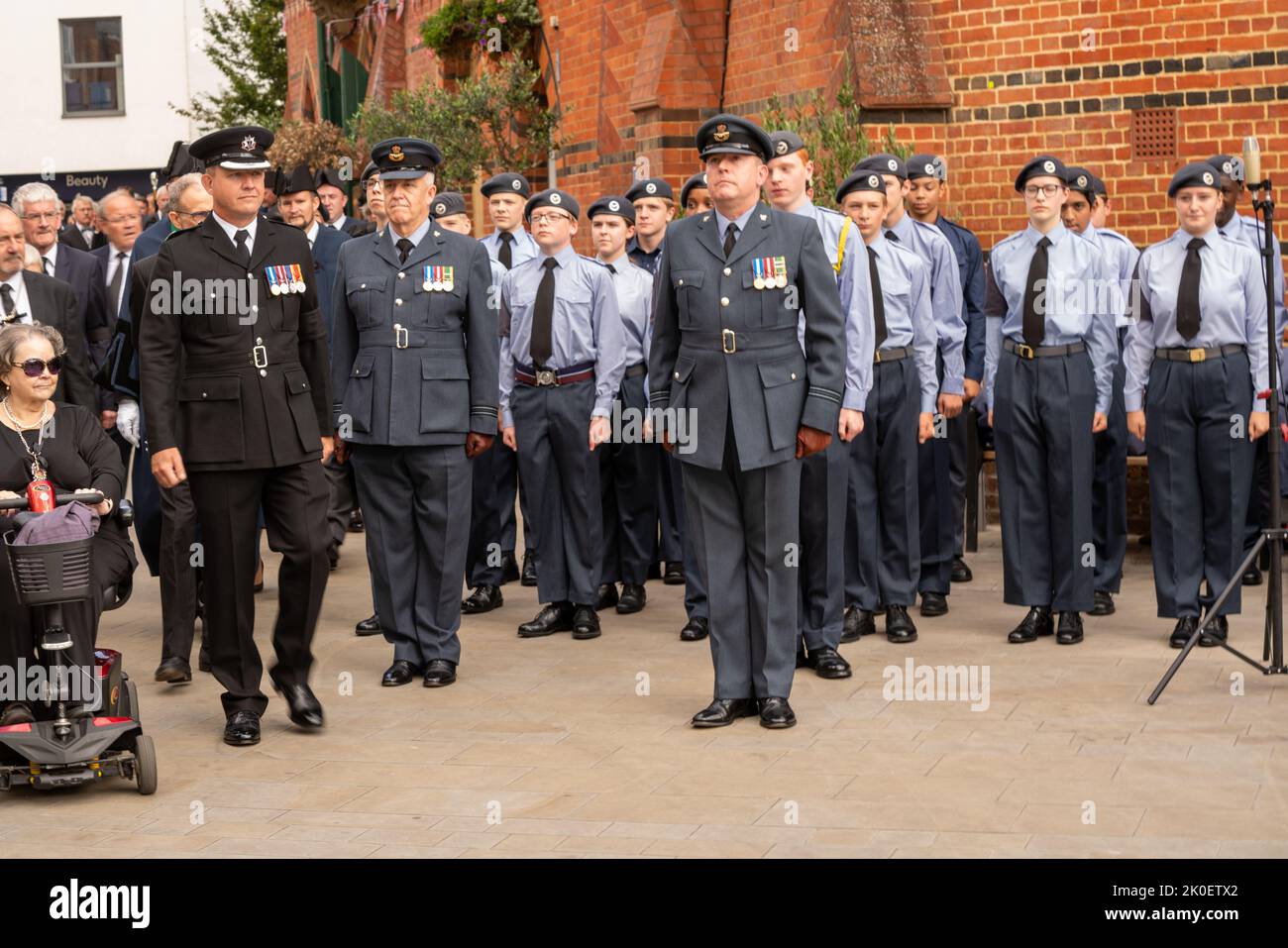 Air Cadets and RAF Proclamation of the new King, KIng Charles III at ...
