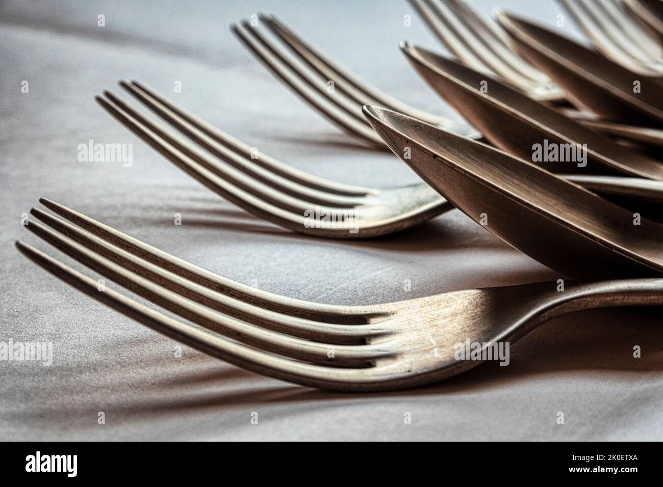 Golden spoons isolated on hi-res stock photography and images - Alamy