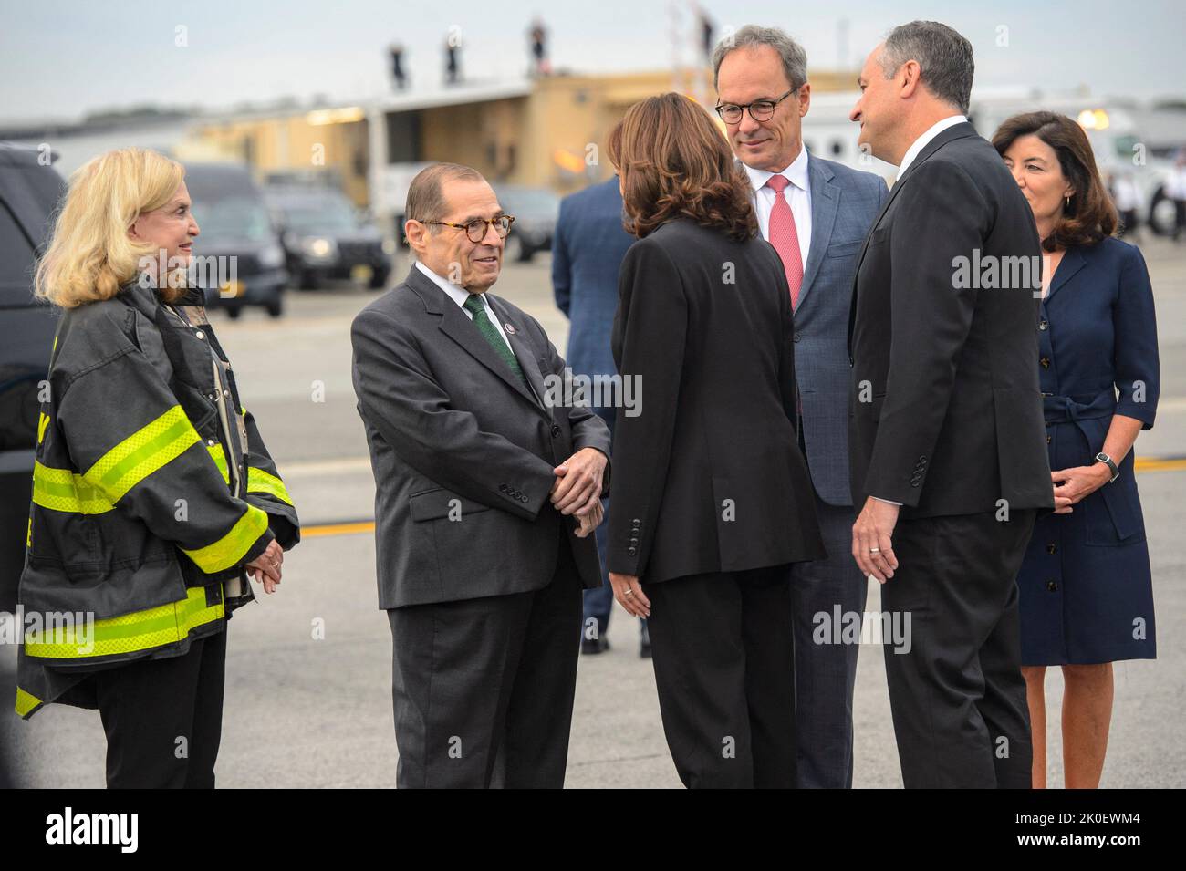 Vice President Kamala Harris shakes hands with Rep. Jerry Nadler, D-NY ...