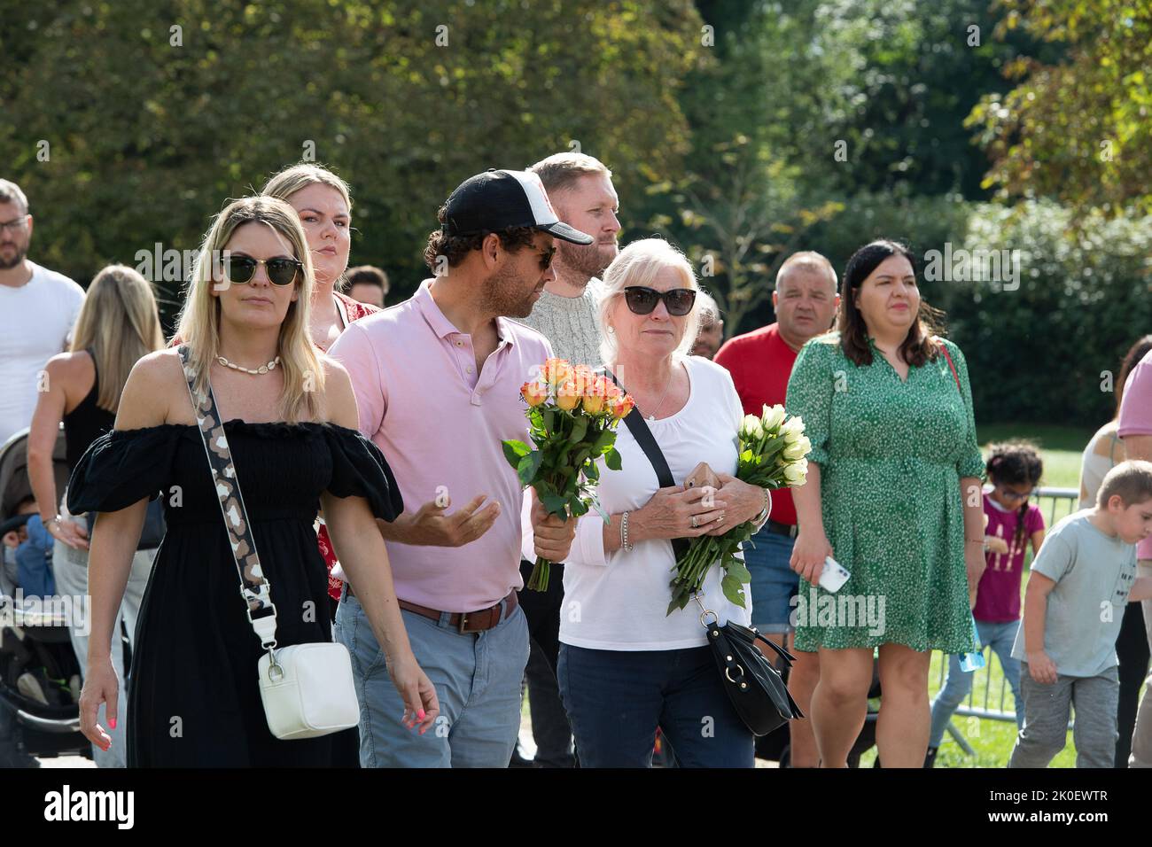 Windsor, Berkshire, UK. 11st September, 2022. Thousands of people came into the town of Windsor ...