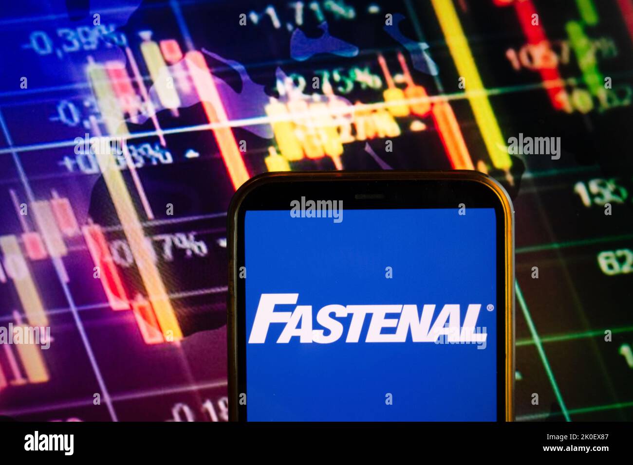 KONSKIE, POLAND - September 10, 2022: Smartphone displaying logo of ...