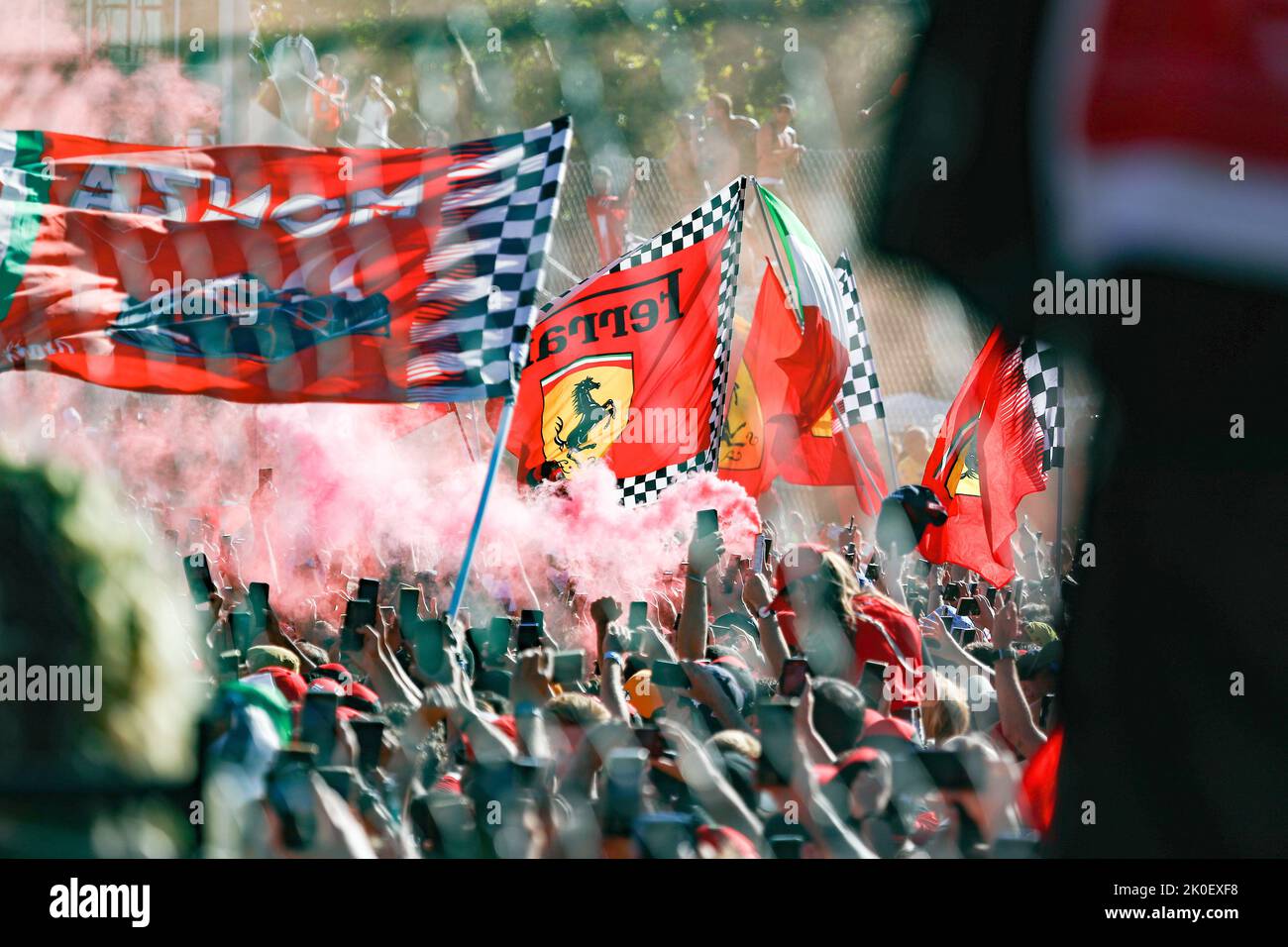 September 11 2022: .SUPPORTERS UNDER THE PODIUM AFTER THE Race of ...