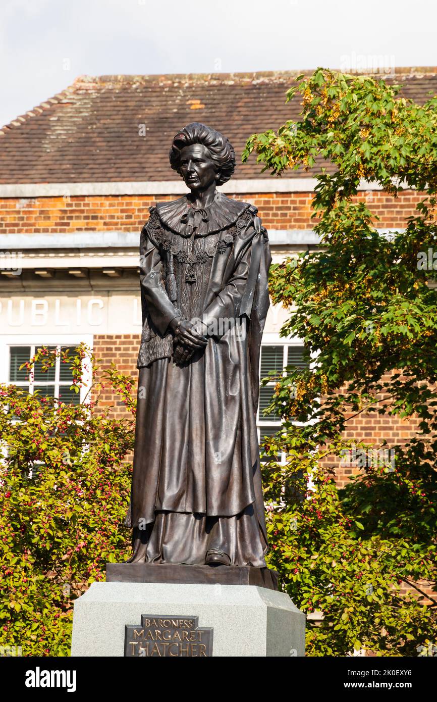 Statue of Baroness Margaret Thatcher MP. First female prime Minister of ...