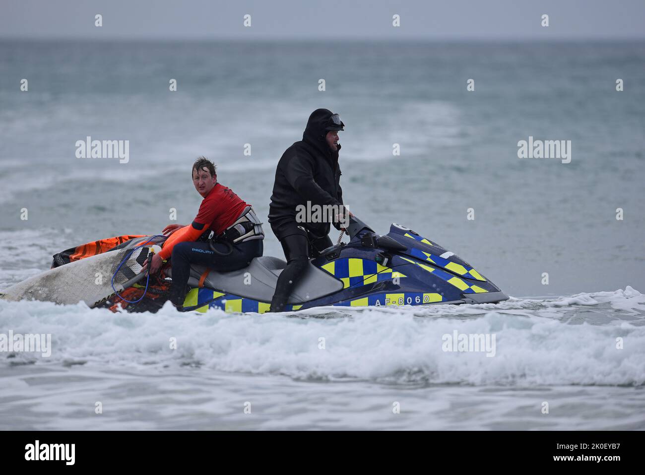 Surf rescue jetski hi-res stock photography and images - Alamy